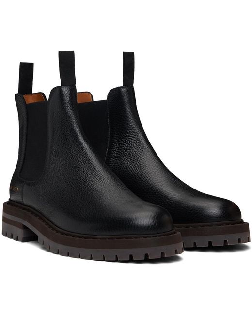 Common Projects Workboot Chelsea Boots in Black for Men | Lyst