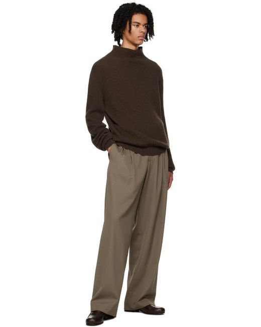 The Row Brown Daniel Turtleneck in Black for Men | Lyst