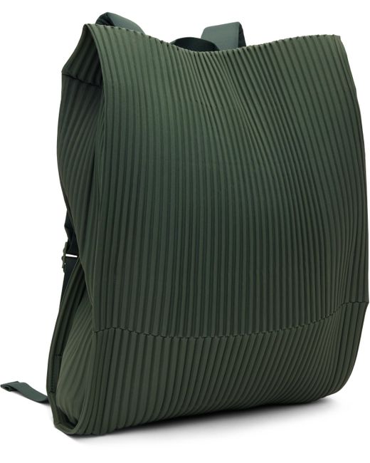 Homme Plissé Issey Miyake Pleats Backpack in Green for Men | Lyst