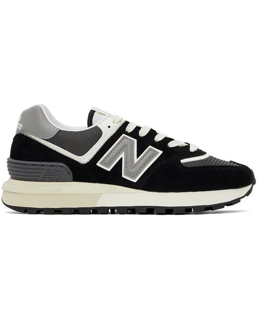 New Balance Suede 574 Legacy Sneakers In Black For Men Lyst Uk