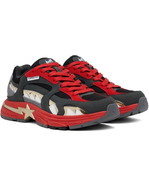 A Bathing Ape Shark Sta China M1 Sneakers in Black for Men | Lyst