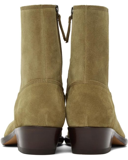Isabel Marant Taupe Delix Boots in Green for Men | Lyst