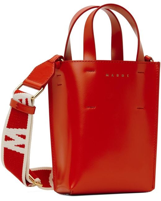 Marni Museo Nano Bag in Red | Lyst