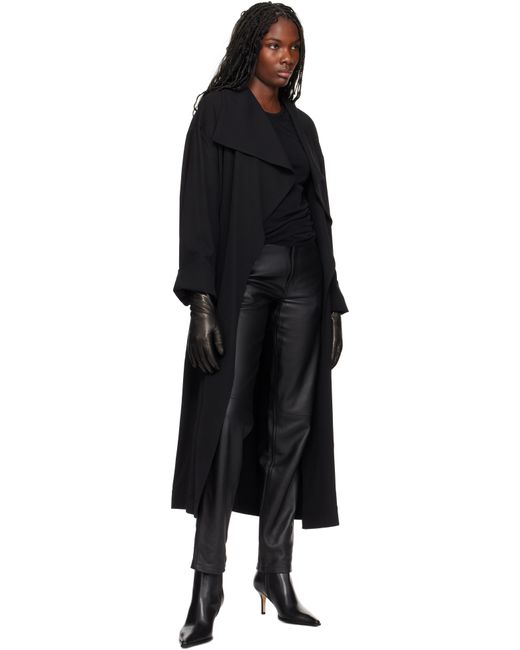 TOTEME Long Leather Gloves in Black | Lyst