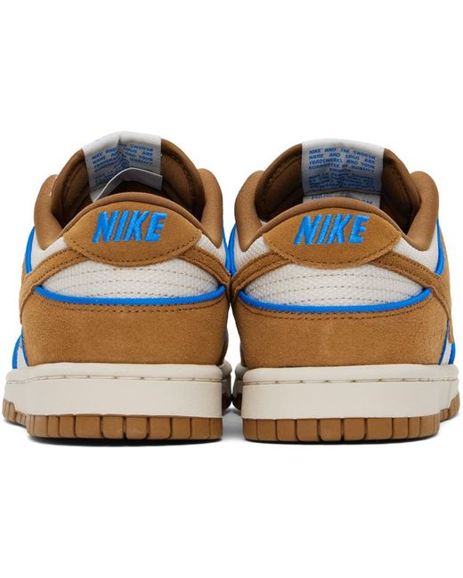 Nike Tan Dunk Low Sneakers in Black for Men | Lyst