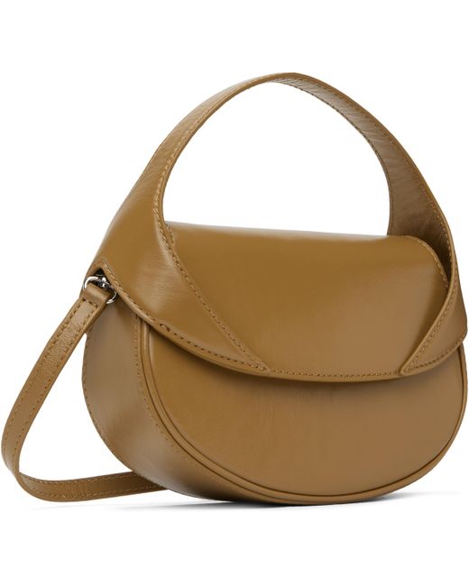 BY FAR Hari Creased Leather Bag in Natural | Lyst