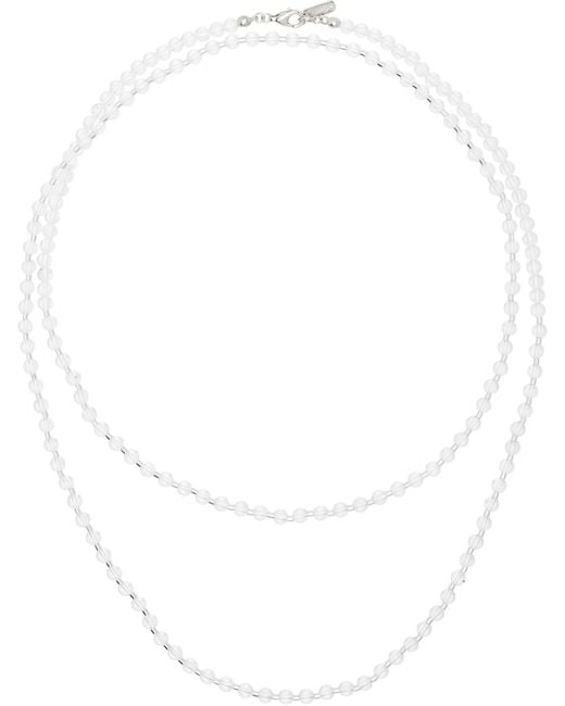 NUMBERING #7802 Necklace in White | Lyst UK