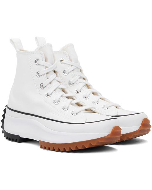 Converse Run Star Hike High Top Sneakers in White for Men | Lyst