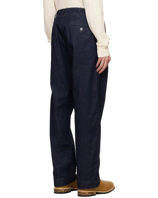 RRL Rinsed Denim Field Jeans in Blue for Men | Lyst