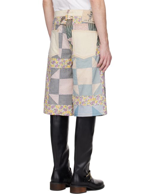 Cout de la Liberte Zander Quilt Toppers Baggy Shorts in Natural for Men | Lyst