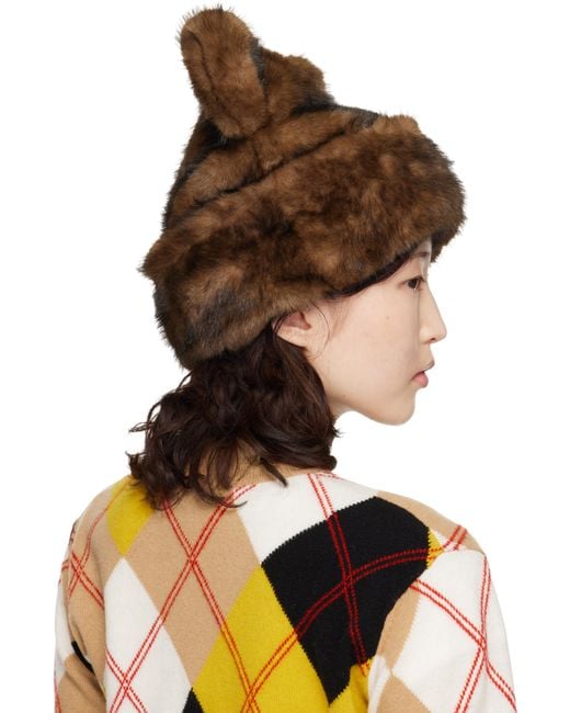 Marc Jacobs Teddy Beanie in Black | Lyst UK