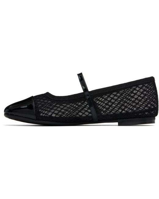 Repetto Mesh Georgiana Mary-jane Ballerina Flats in Black | Lyst