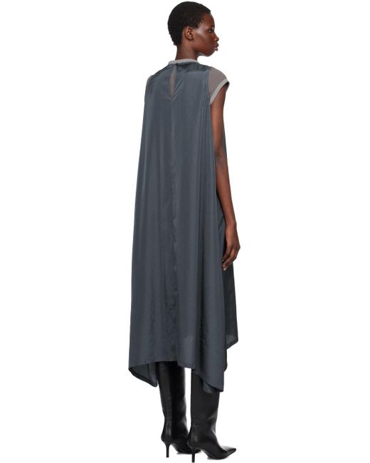 Acne Studios Derese Fluid Shift Maxi Dress in Black | Lyst