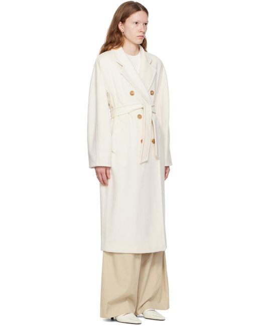 Max Mara White Madame Coat in Black | Lyst