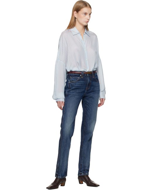 KHAITE Burgundy Empire Belt in Black | Lyst