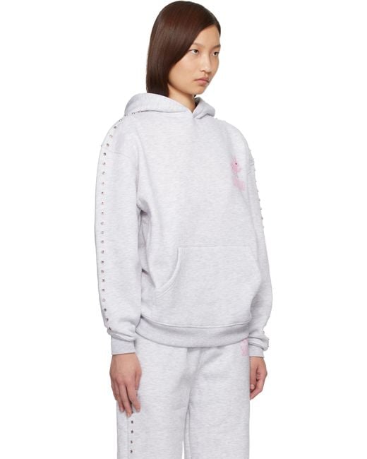 Sandy Liang Mung Bean Hoodie in White | Lyst UK