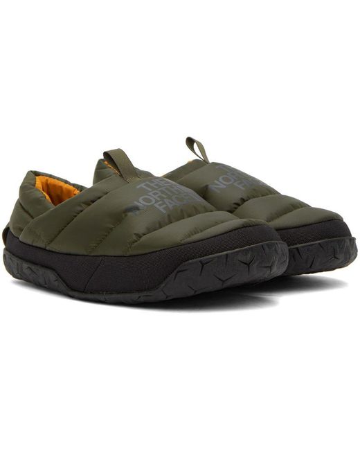 The North Face Khaki Nuptse Mules in Black for Men | Lyst