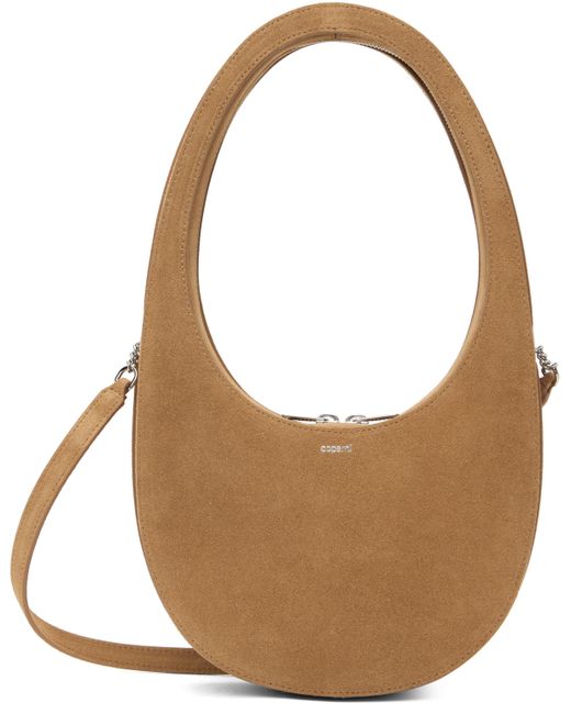 Coperni Tan Suede Crossbody Swipe Bag in Brown | Lyst