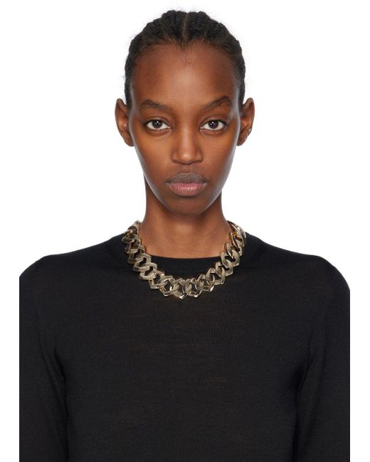 Max Mara Gold & Silver Oliver Necklace in Metallic | Lyst