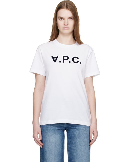 A.P.C. Standard Grand 'Vpc' T-Shirt in White | Lyst UK