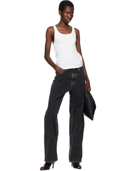 MM6 by Maison Martin Margiela Mini Triangle Tote in Black | Lyst UK