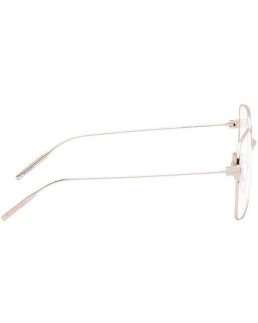 Givenchy Rose Gold Square Glasses In Black Lyst