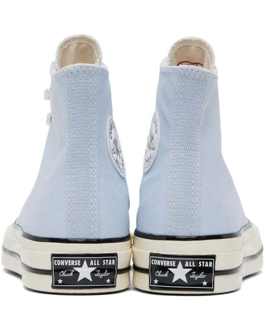 Converse Blue Chuck 70 Vintage Canvas Sneakers in Black | Lyst