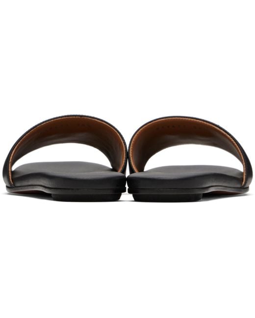McQueen T-Bar Slides in Black | Lyst UK