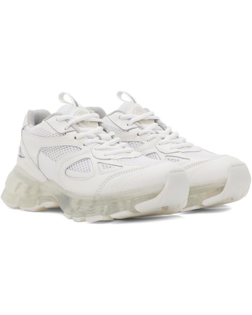 Axel Arigato White Marathon Transparent Runner Sneakers in Black | Lyst