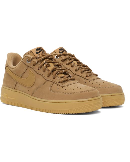 Nike Tan Air Force 1 '07 Wb Sneakers in Black for Men | Lyst