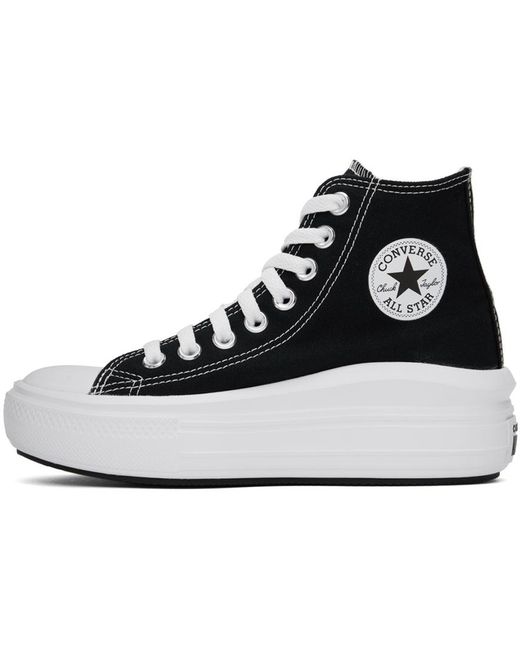 Converse Chuck Taylor All Star Move High Top Sneakers in Black | Lyst