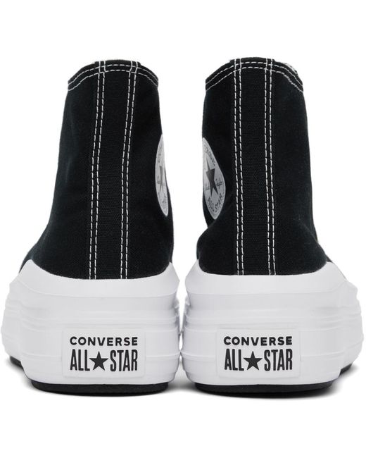 Converse Chuck Taylor All Star Move High Top Sneakers in Black | Lyst