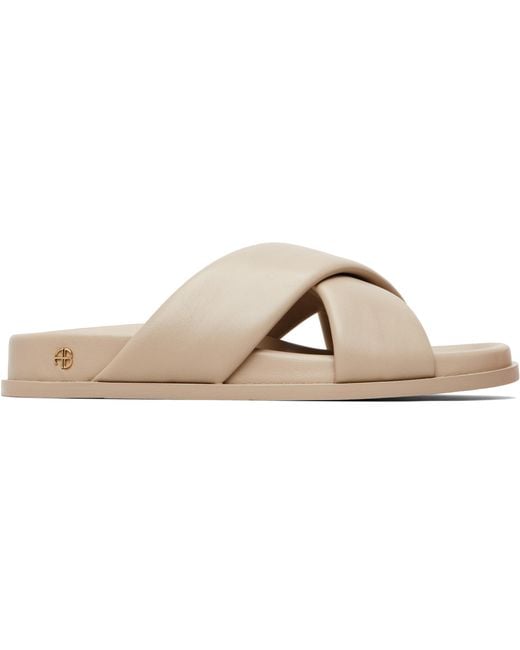 Anine Bing Emi Slides in Black | Lyst UK