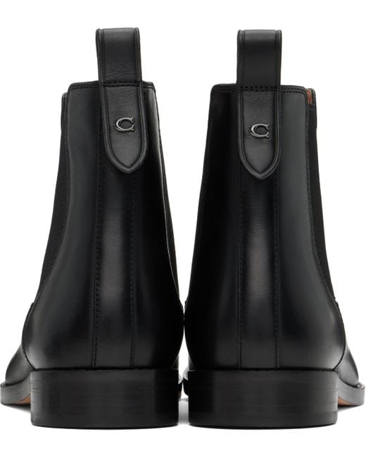 COACH Dalton Chelsea Boots in Black for Men | Lyst