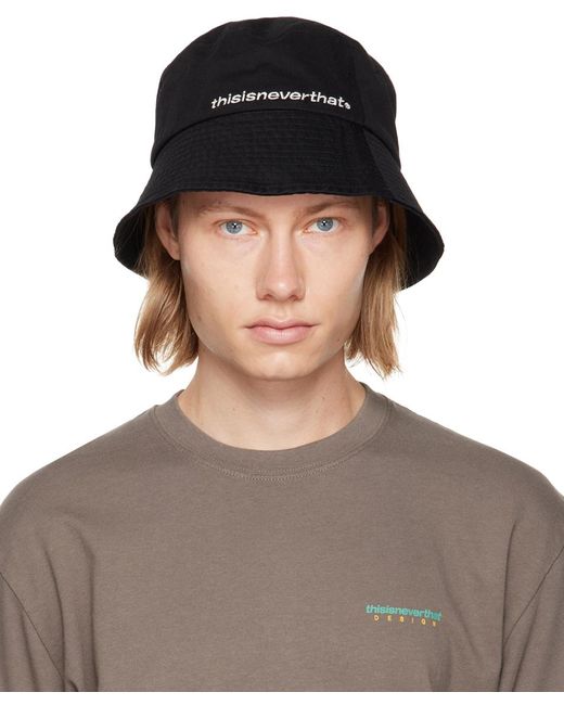 thisisneverthat Cotton Long Bill Bucket Hat in Black for Men | Lyst