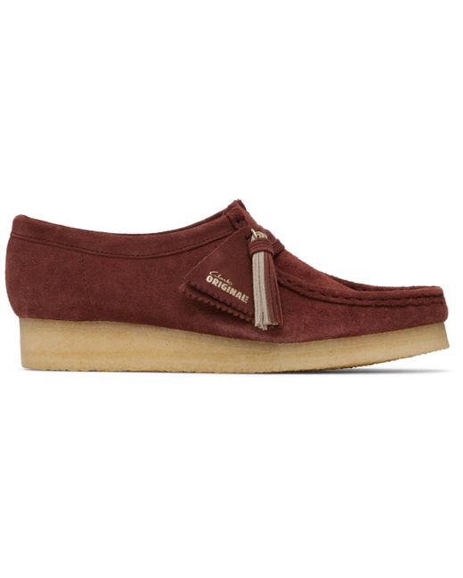 Clarks Burgundy Wallabee Derbys in Black | Lyst UK