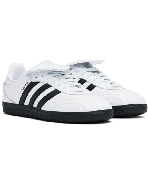 adidas Originals Samba Long Tongue Sneakers in White | Lyst