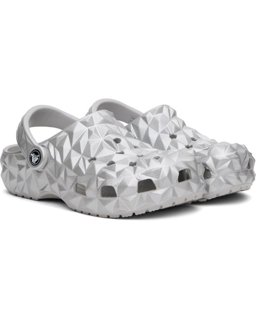 Crocs™ Classic Metallic Geometric Clogs in Black | Lyst