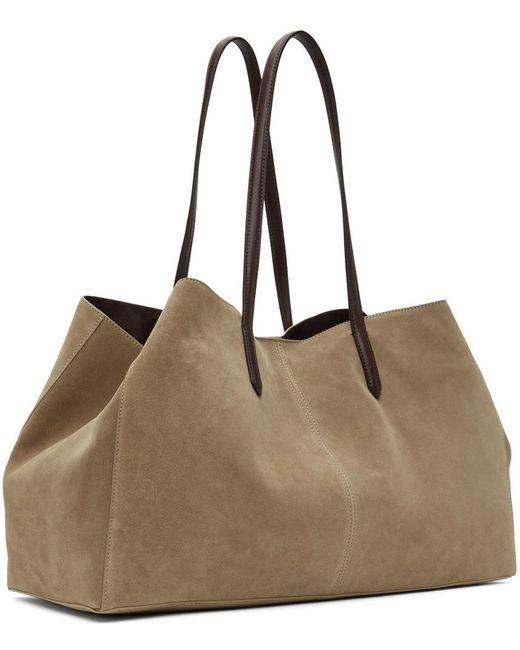 BOSS Suede Tote in Brown | Lyst