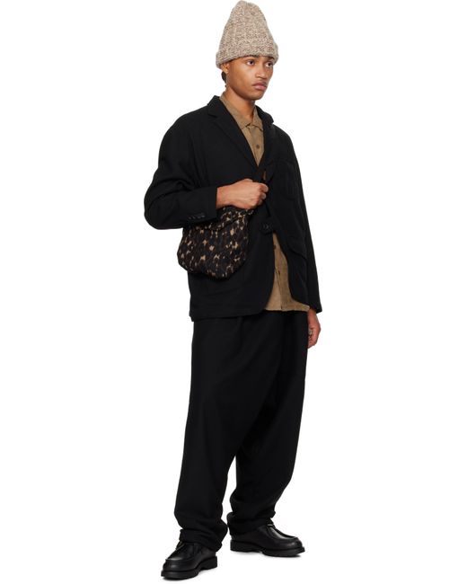 Engineered Garments Flannel Slanted Blazer in Black for Men | Lyst