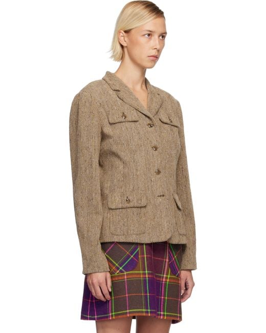 Anna Sui Herringbone Blazer | Lyst UK