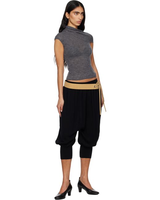 Paloma Wool Tan Trot Belt in Black | Lyst