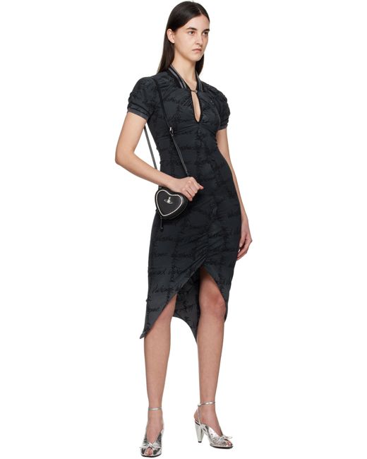 Vivienne Westwood Mini Heart Crossbody Bag in Black | Lyst