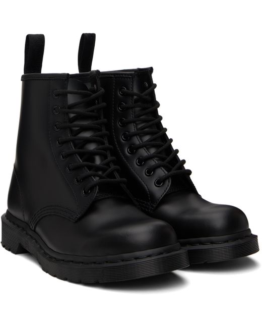 Dr. Martens 1460 Mono Smooth Leather Boots in Black for Men | Lyst