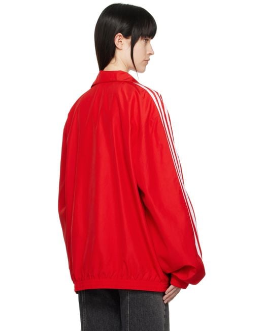 adidas Originals Adilenium Season 3 Oversized Track Jacket in Red | Lyst