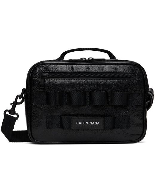 Balenciaga Army Shoulder Bag In Black For Men Lyst