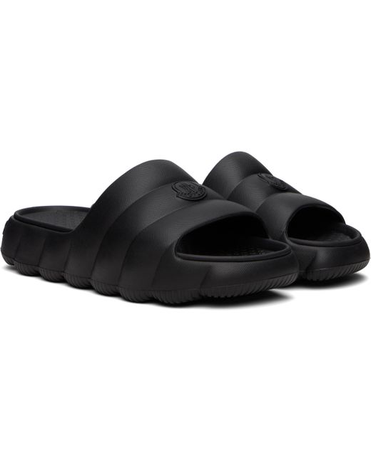 Moncler Lilo Quilted Eva Pool Slides in Black for Men | Lyst UK