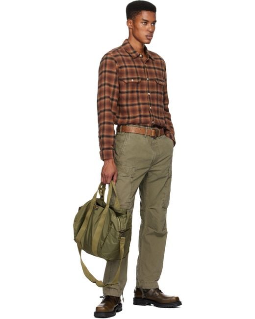 RRL Conrad Leather Vintage Belt in Black for Men | Lyst