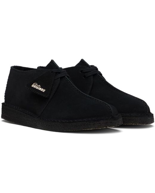 Clarks Desert Trek Derbys in Black for Men | Lyst