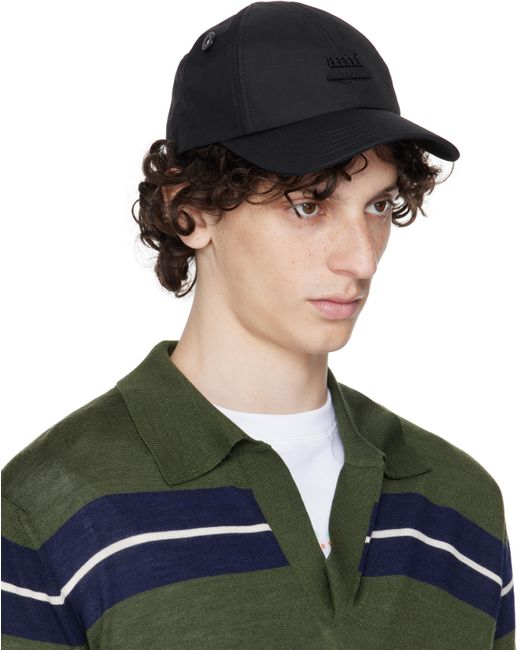Ami Paris 'Ami' Cap in Black for Men | Lyst